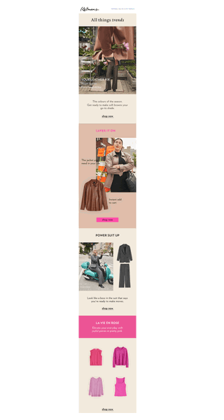 13 Stunning Promo Newsletter Examples for Fashion Brands