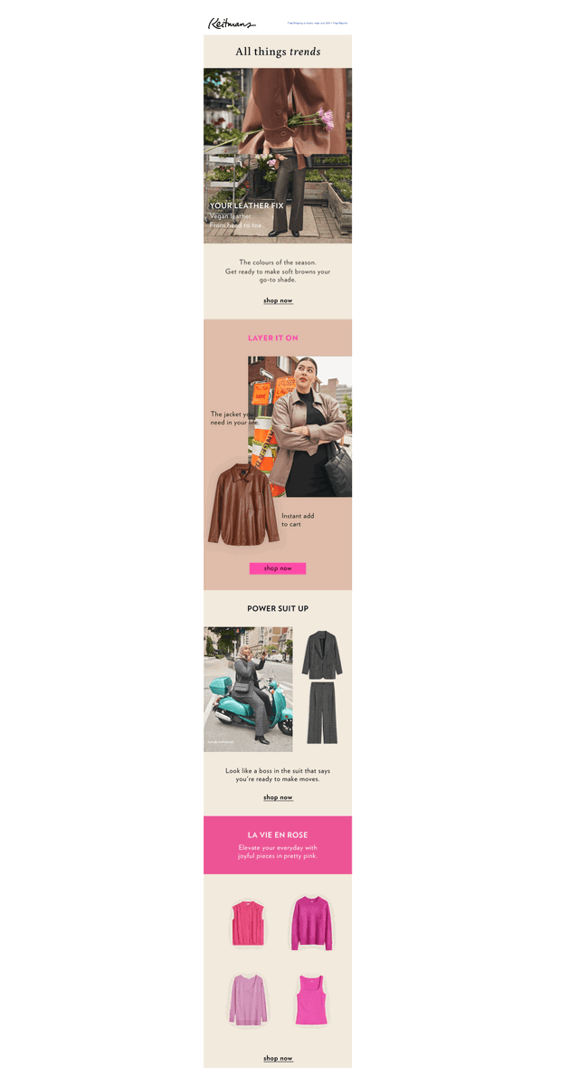 13 Stunning Promo Newsletter Examples for Fashion Brands