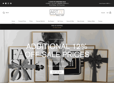 7 Successful Shopify Art Store Examples to Inspire Your Own