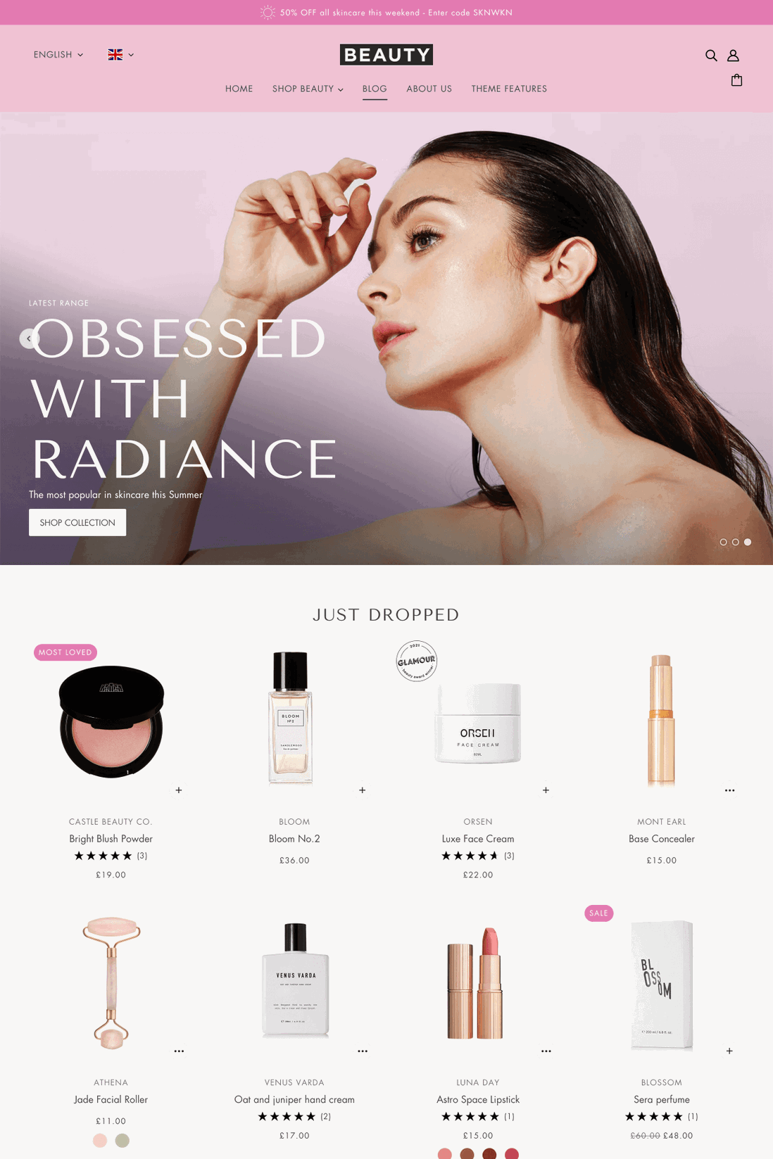 8 Stunning Shopify Themes for Beauty Products (and Stores Using Them)