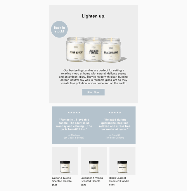 12 Examples of Back-in-Stock Emails, and How to Write Your Own