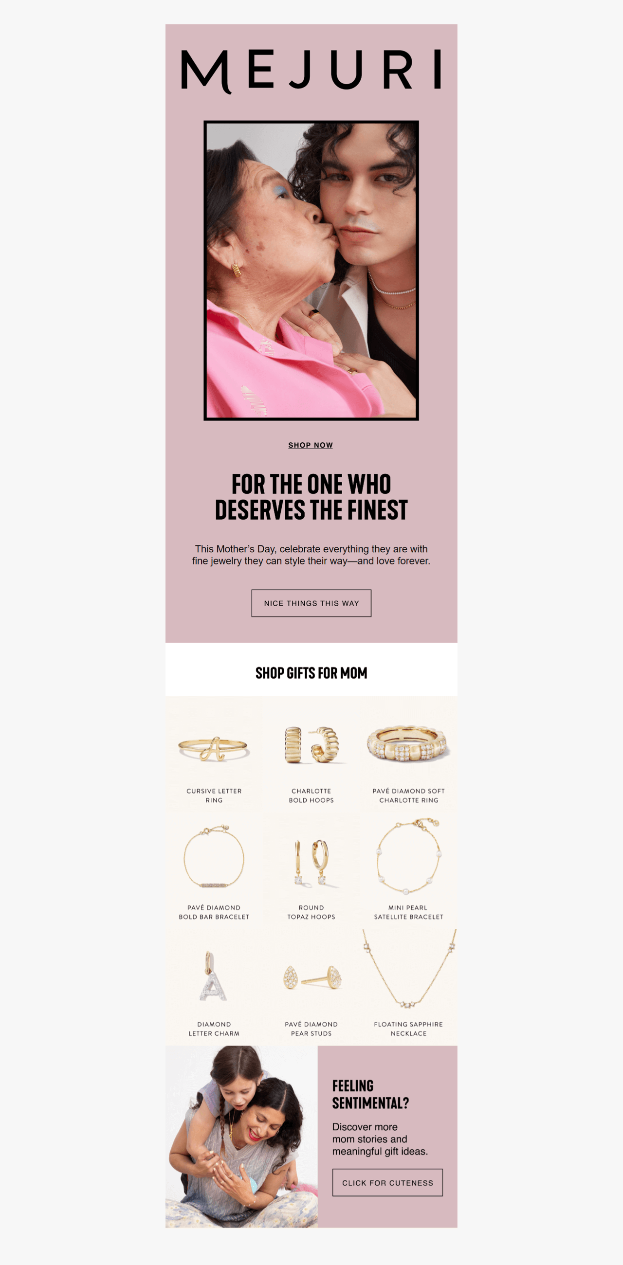 7 Brilliant Email Ideas for Your Mother’s Day Jewelry Campaign