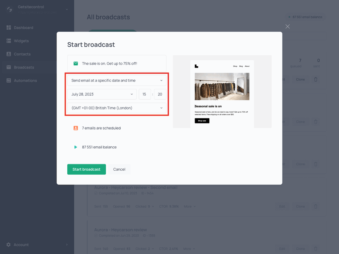 Getsitecontrol Adds Email Broadcasting Feature To Its Toolset