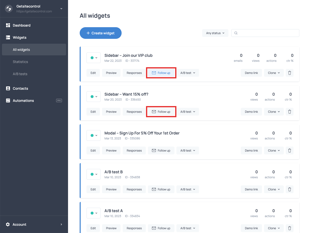 Complete Guide to New Follow-Up Automations in Getsitecontrol