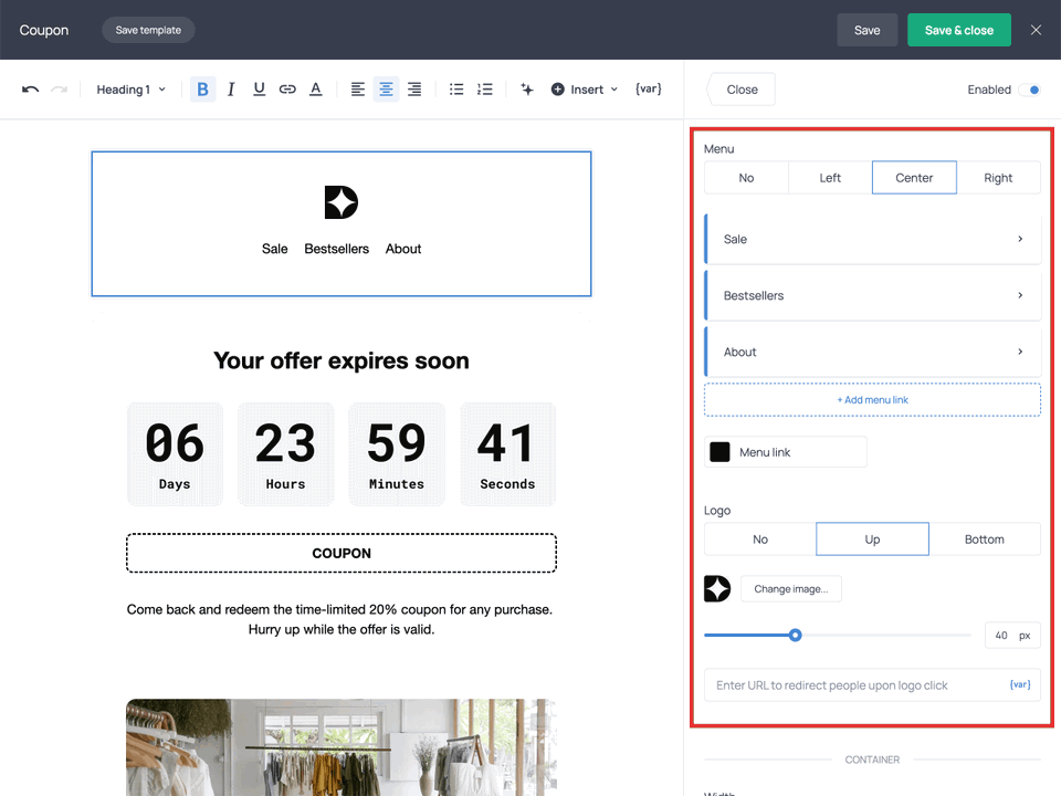 How to add Header, Footer, and Stylize Your Email | Getsitecontrol