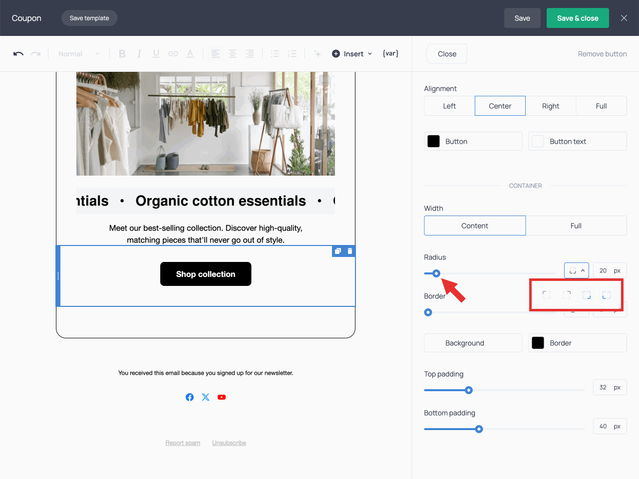 How to add Header, Footer, and Stylize Your Email | Getsitecontrol
