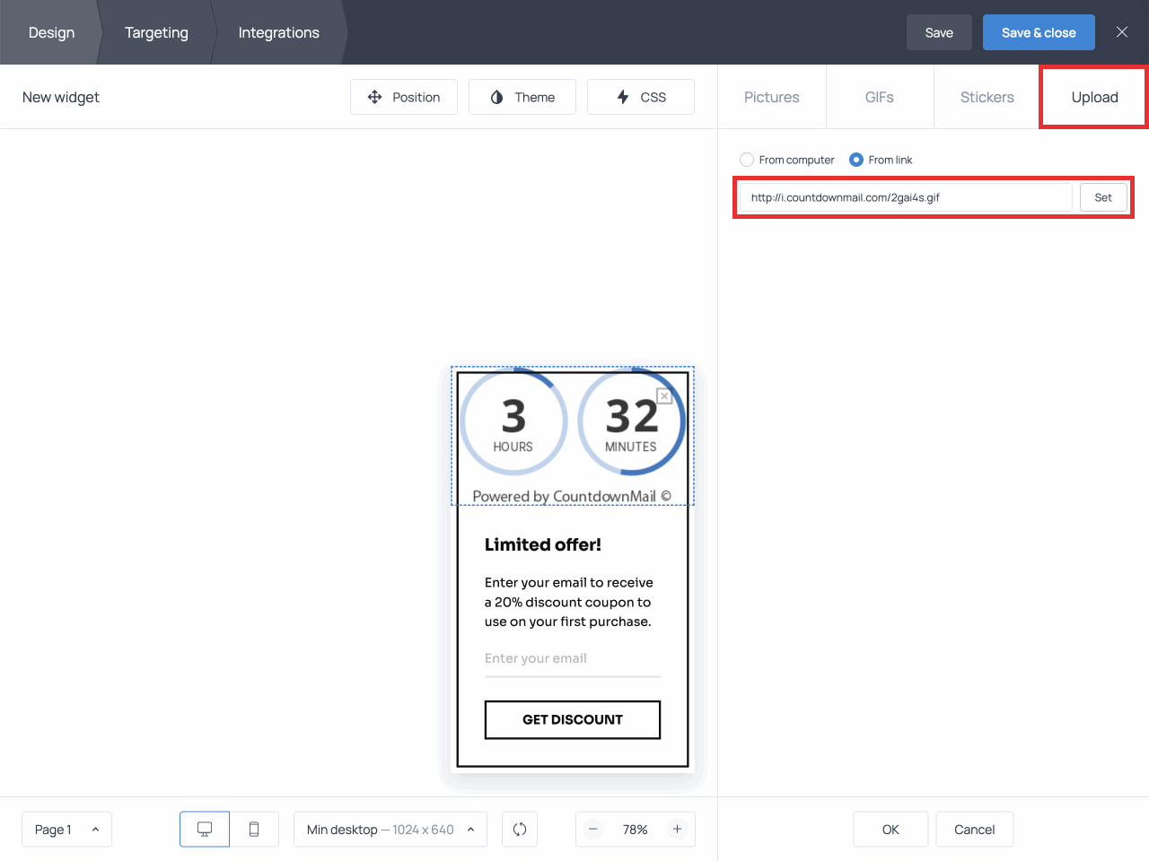 How To Add A Countdown Timer To A Widget In Getsitecontrol