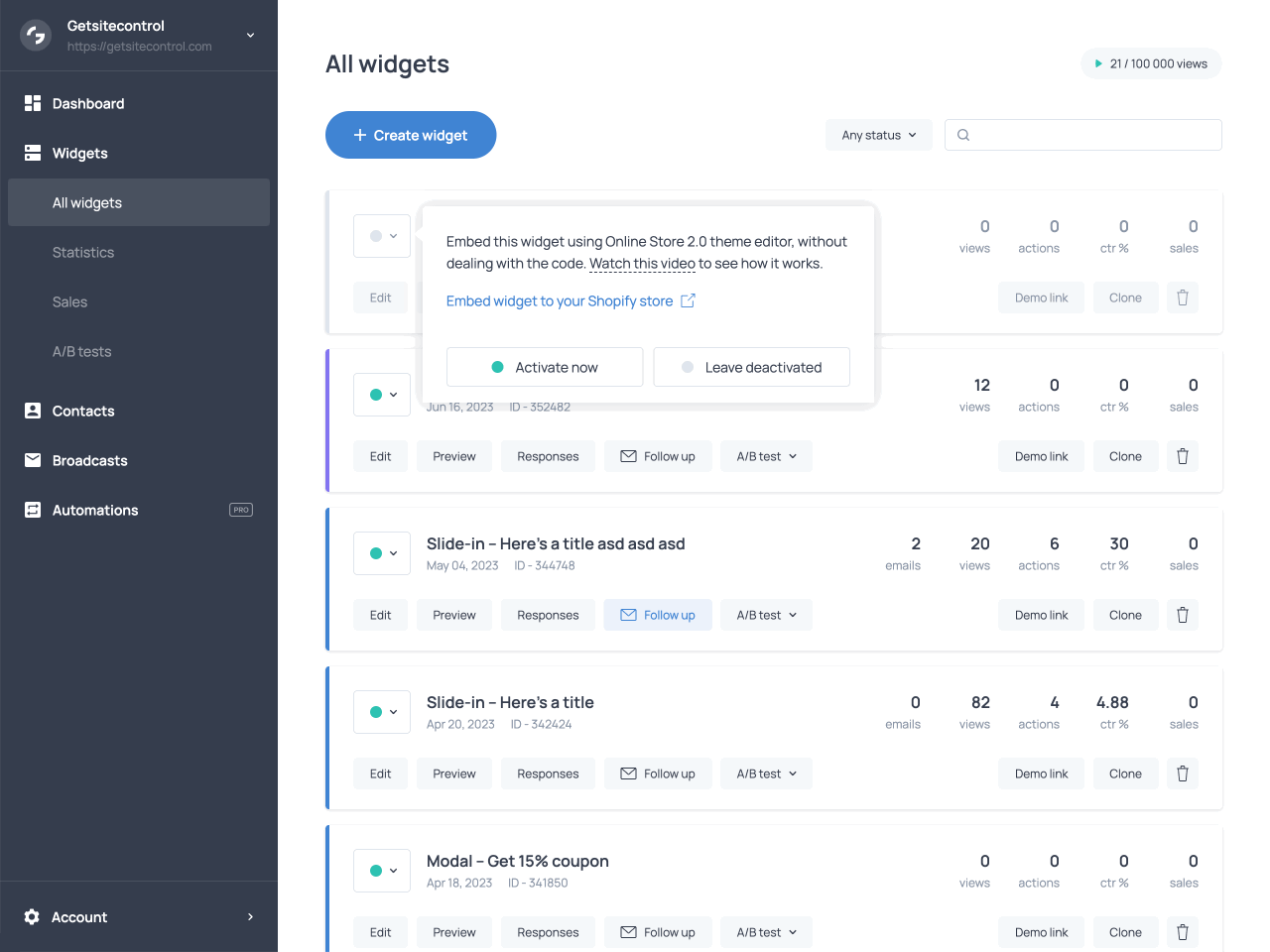 How to embed forms and CTAs into a webpage with Getsitecontrol