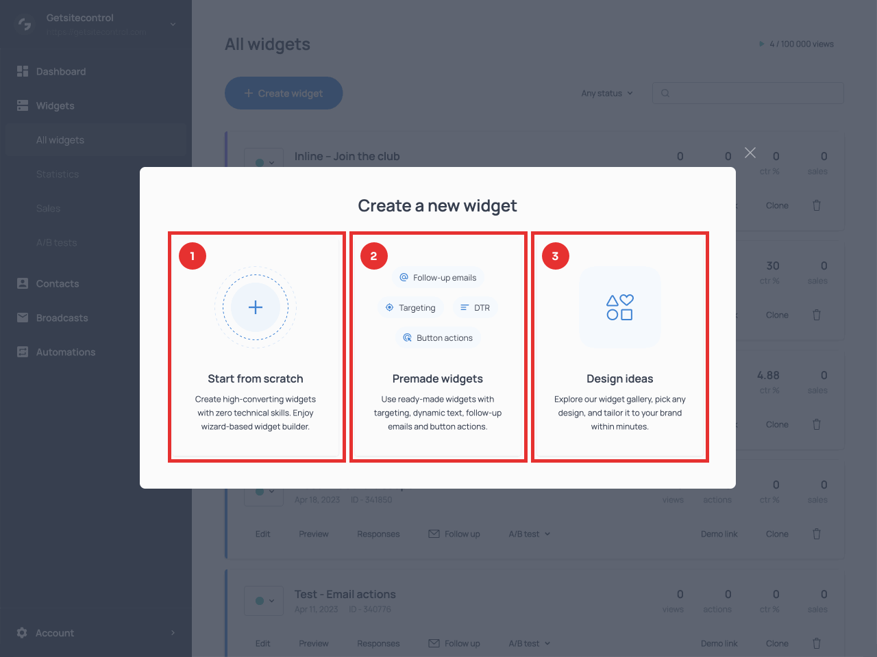 How to embed widgets into the webpage | Getsitecontrol