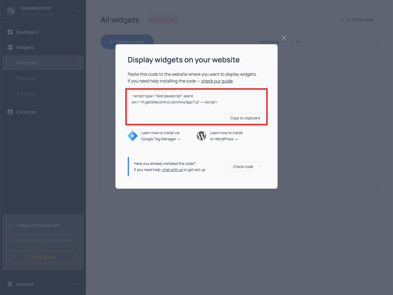 How to install widgets on Squarespace | Getsitecontrol