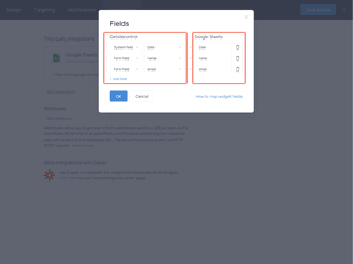 How to integrate widgets with Google Sheets | Getsitecontrol