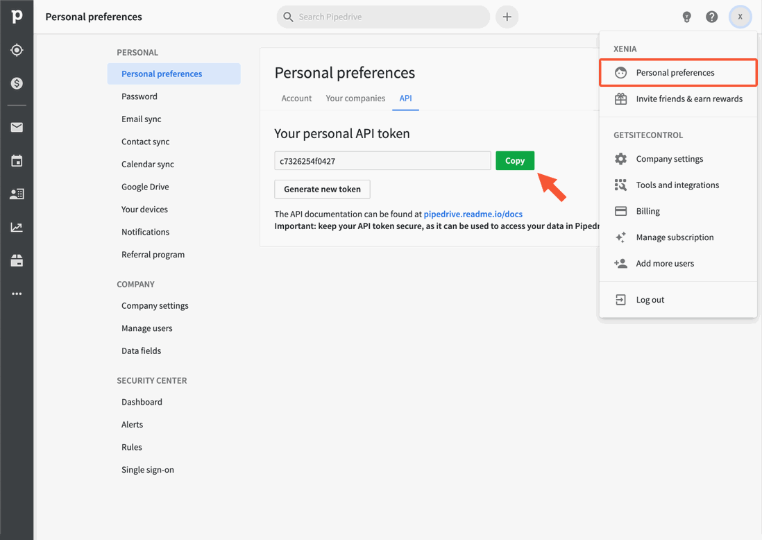 How To Integrate Widgets With Pipedrive Getsitecontrol