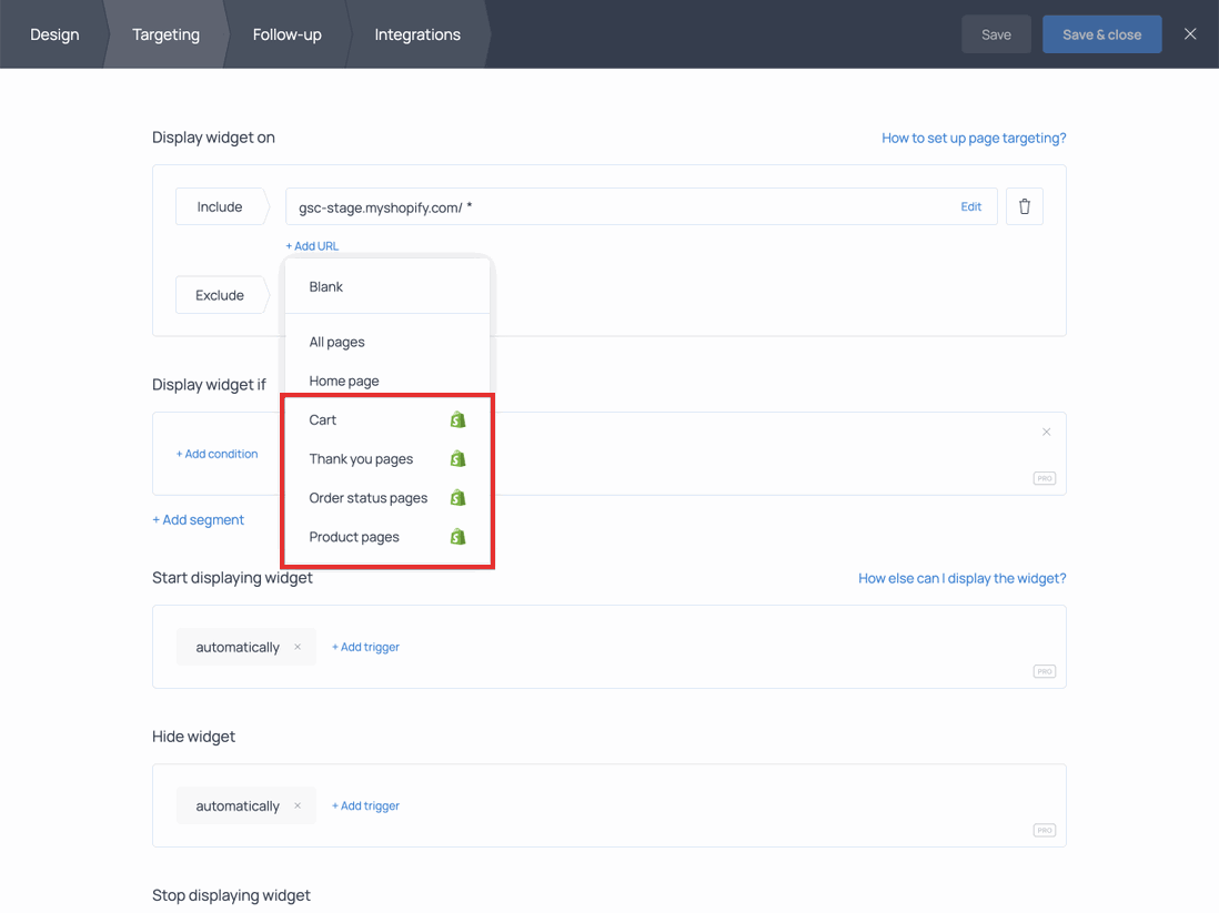How To Set Up Targeting For Widgets Getsitecontrol