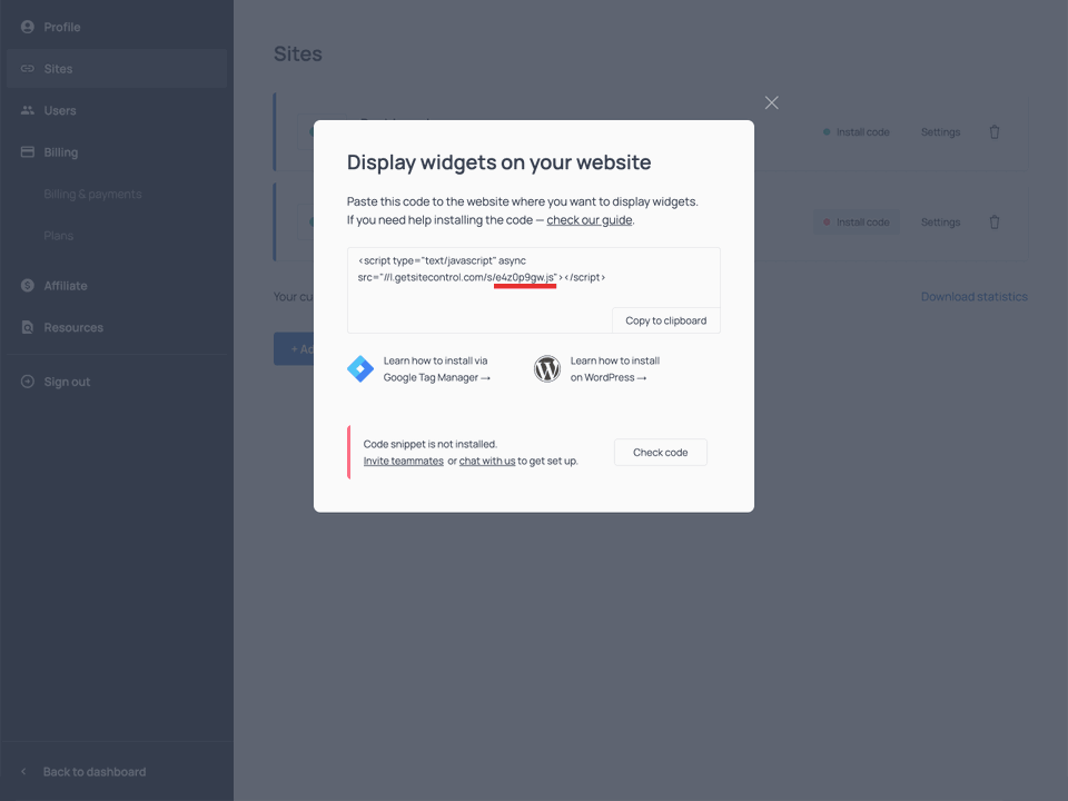 How to install widgets using Google Tag Manager | Getsitecontrol