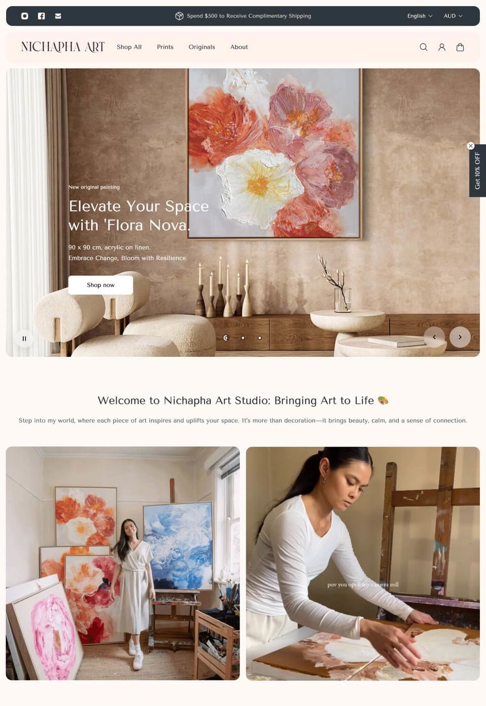 7 Successful Shopify Art Store Examples to Inspire Your Own