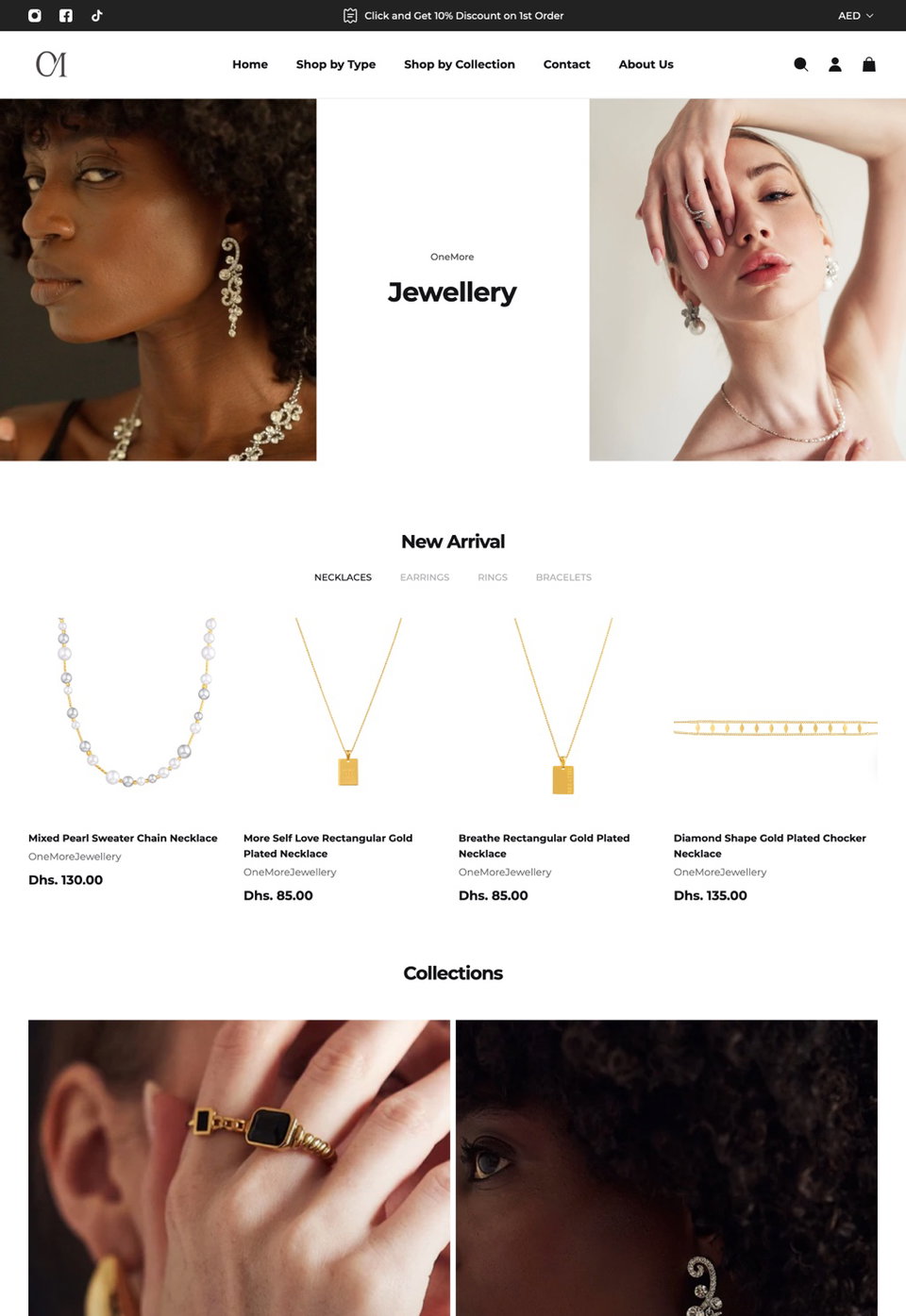 10 Stunning Shopify Jewelry Store Examples to Inspire Your Own
