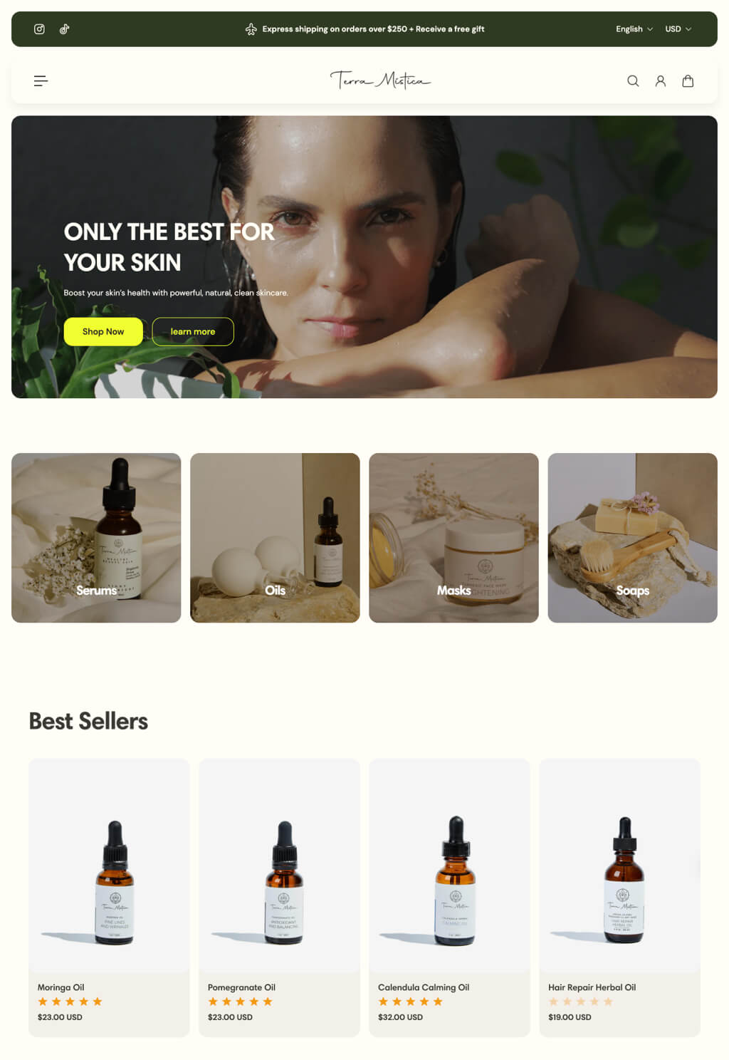 8 Stunning Shopify Themes for Beauty Products (and Stores Using Them)