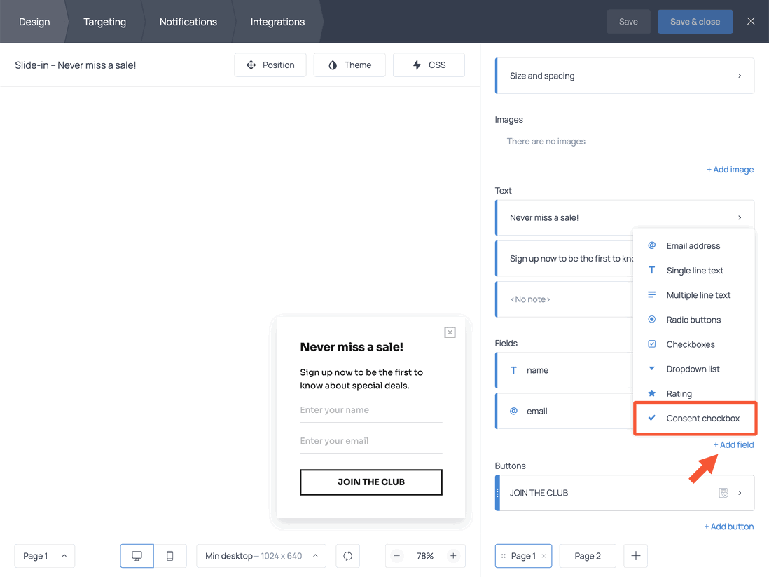 How to Create Email Opt-In Form with GDPR Consent Checkbox