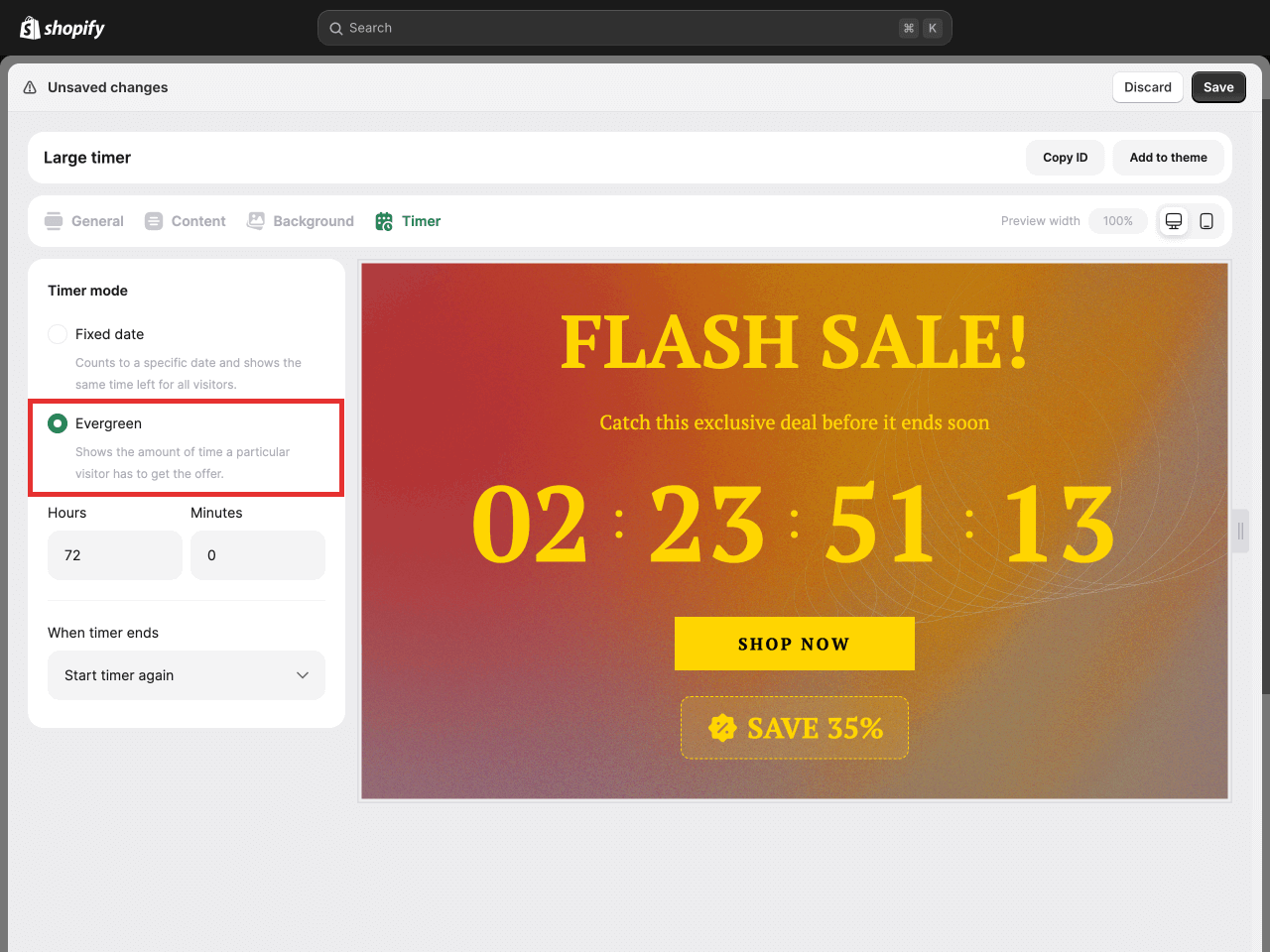 How to Add a Stylish Countdown Timer to Shopify Using a Free App