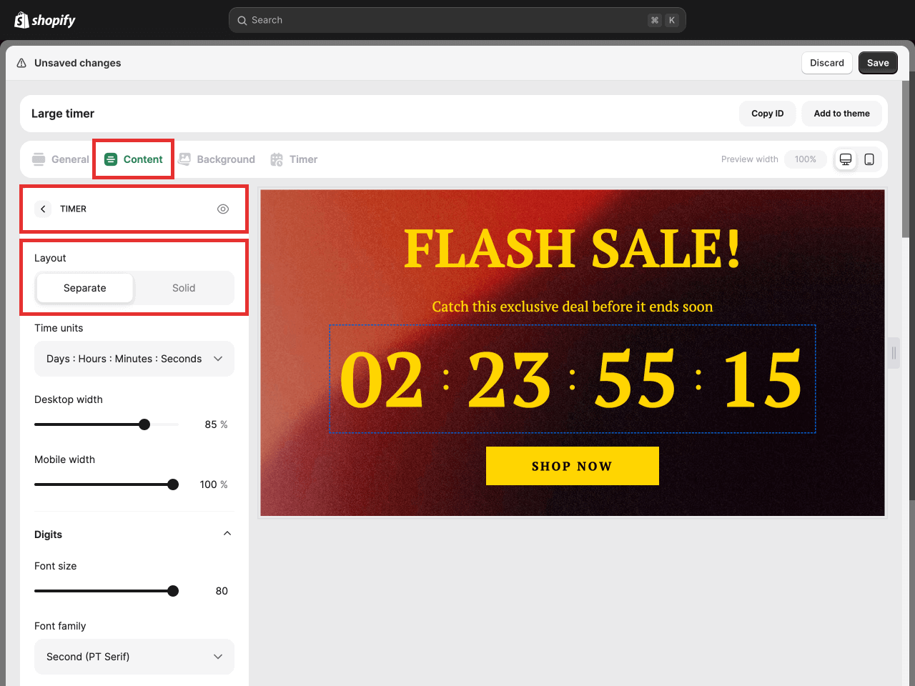 How to Add a Stylish Countdown Timer to Shopify Using a Free App