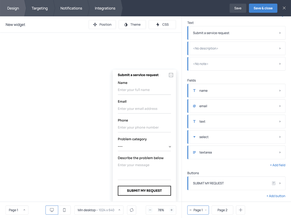 How to Create Service Request Form for Your Website — for Free